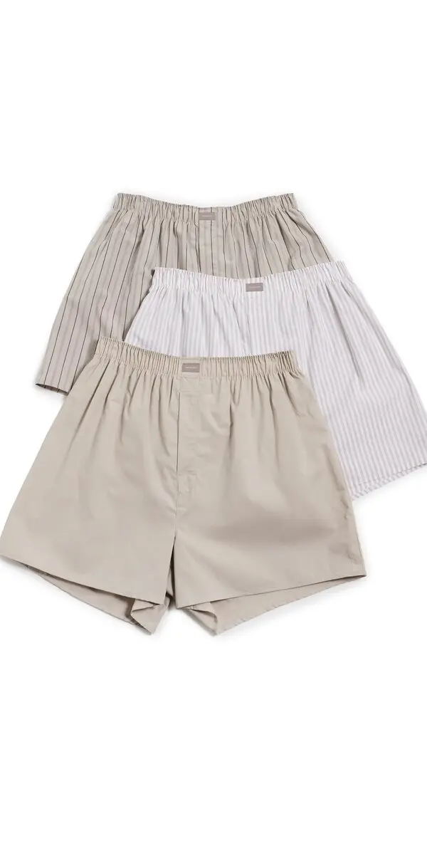 Tommy John Woven Boxer 3 Pack - Dove/classicstripe/vintagestripe
