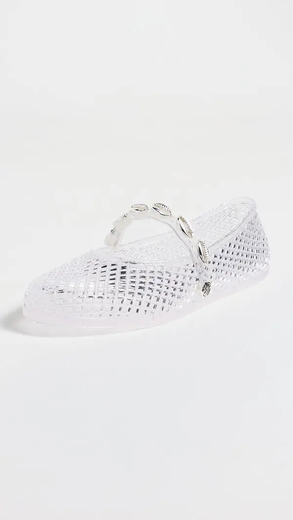 ANCIENT GREEK SANDALS Iro Jelly Flats - Clear