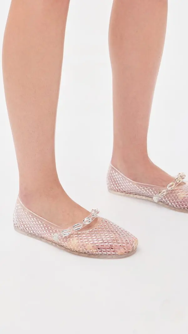 ANCIENT GREEK SANDALS Iro Jelly Flats - Clear