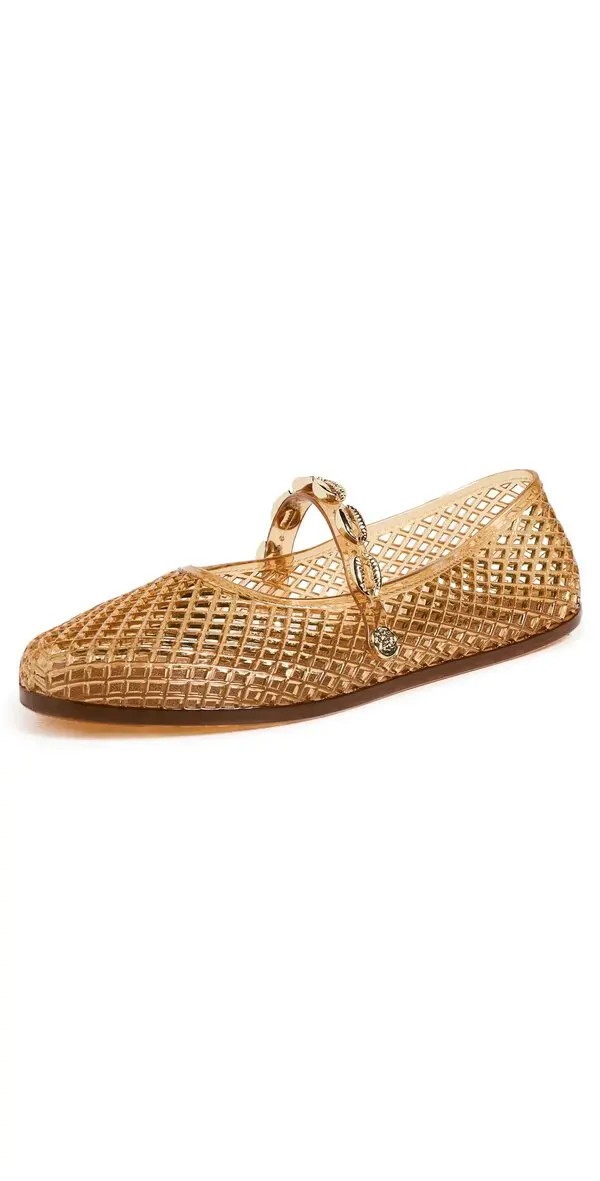 ANCIENT GREEK SANDALS Iro Jelly Flats - Caramel