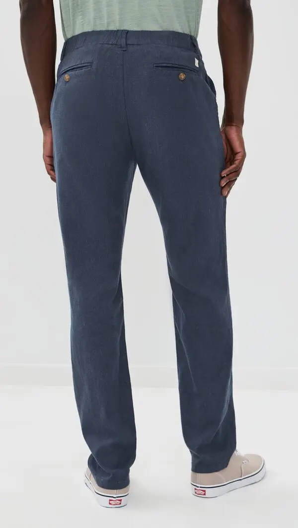 Marine Layer Saturday Hemp Chino Pants - Navy