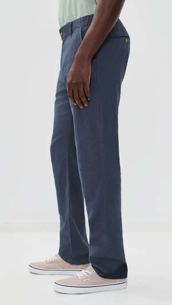 Marine Layer Saturday Hemp Chino Pants - Navy