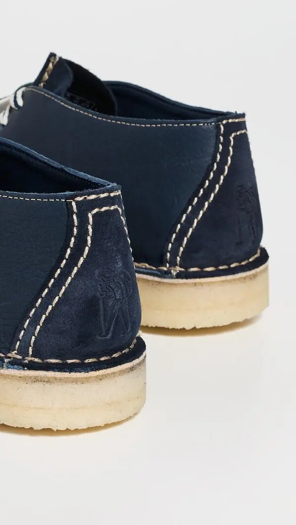 Clarks Suede Desert Trek - Navy Suede