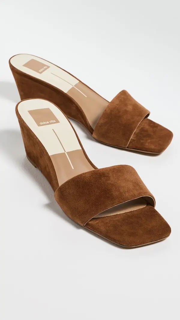 Dolce Vita Wedge Sandals - Brown