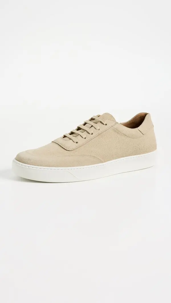 Frescobol Carioca Lapa Suede Lace-up Sneakers - Sand