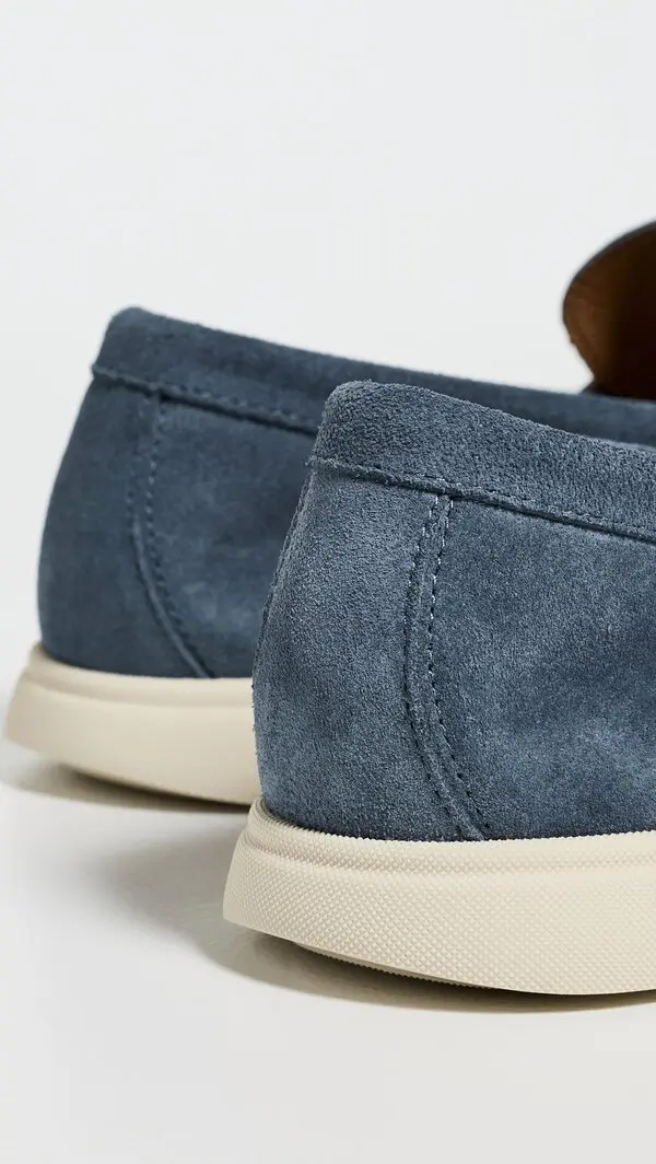 BOSS Sienne Suede Loafers - Light Blue
