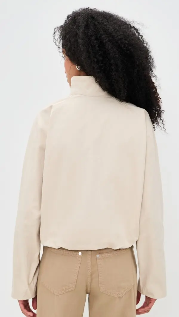 Joe's Jeans Zip-up Bubble Hem Jacket - Stone
