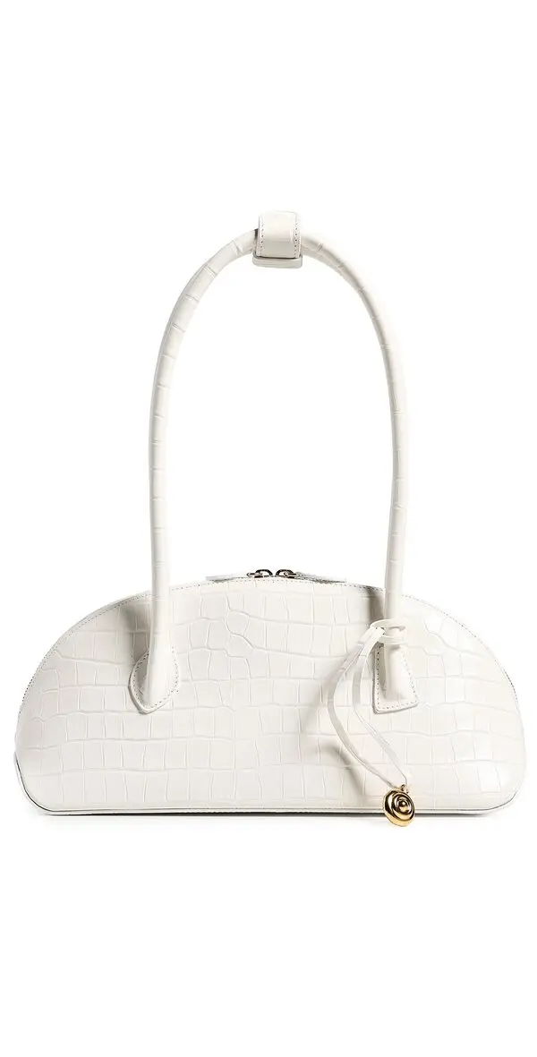 LIFFNER Ew Dome Shoulder Bag - White Gold Charm