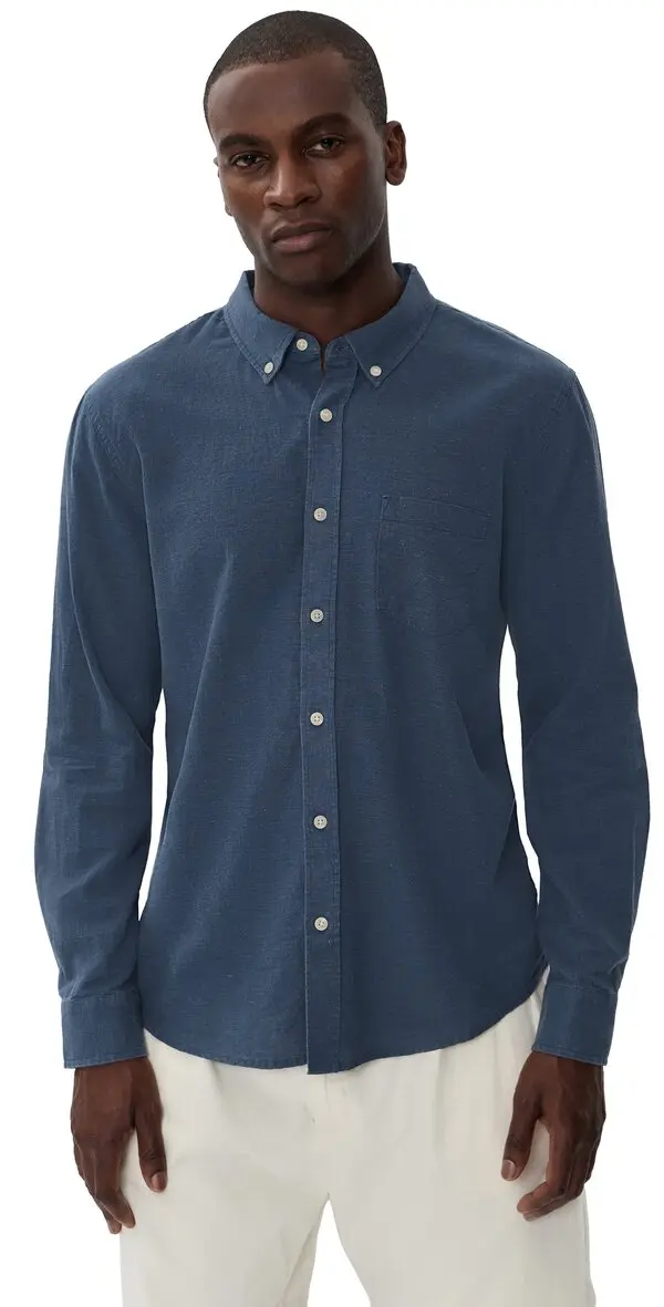Marine Layer Better Than Linen Shirt - Navy