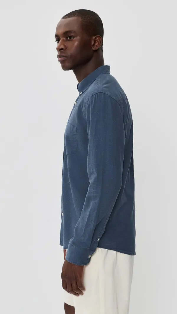 Marine Layer Better Than Linen Shirt - Navy