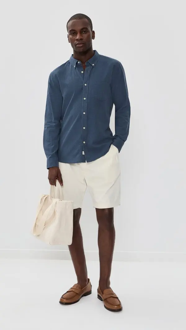 Marine Layer Better Than Linen Shirt - Navy