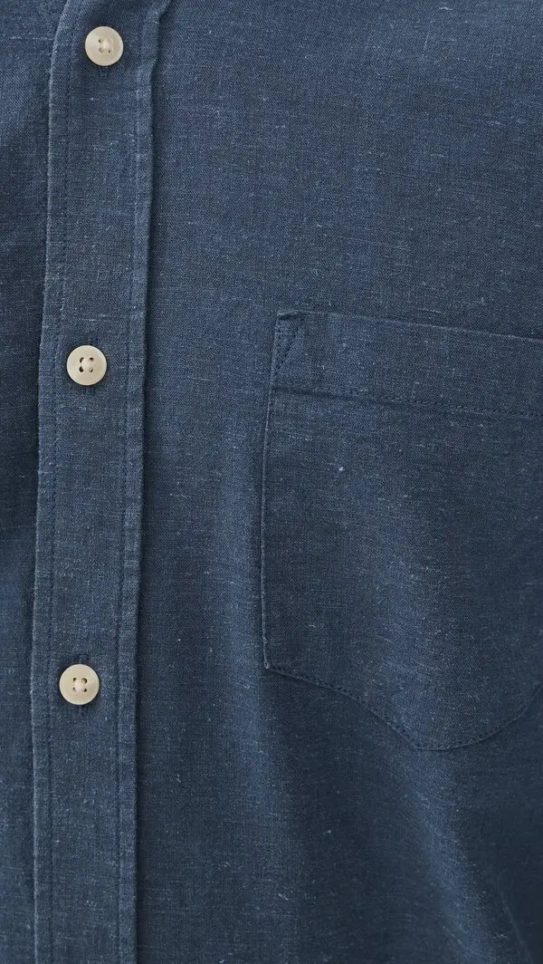 Marine Layer Better Than Linen Shirt - Navy