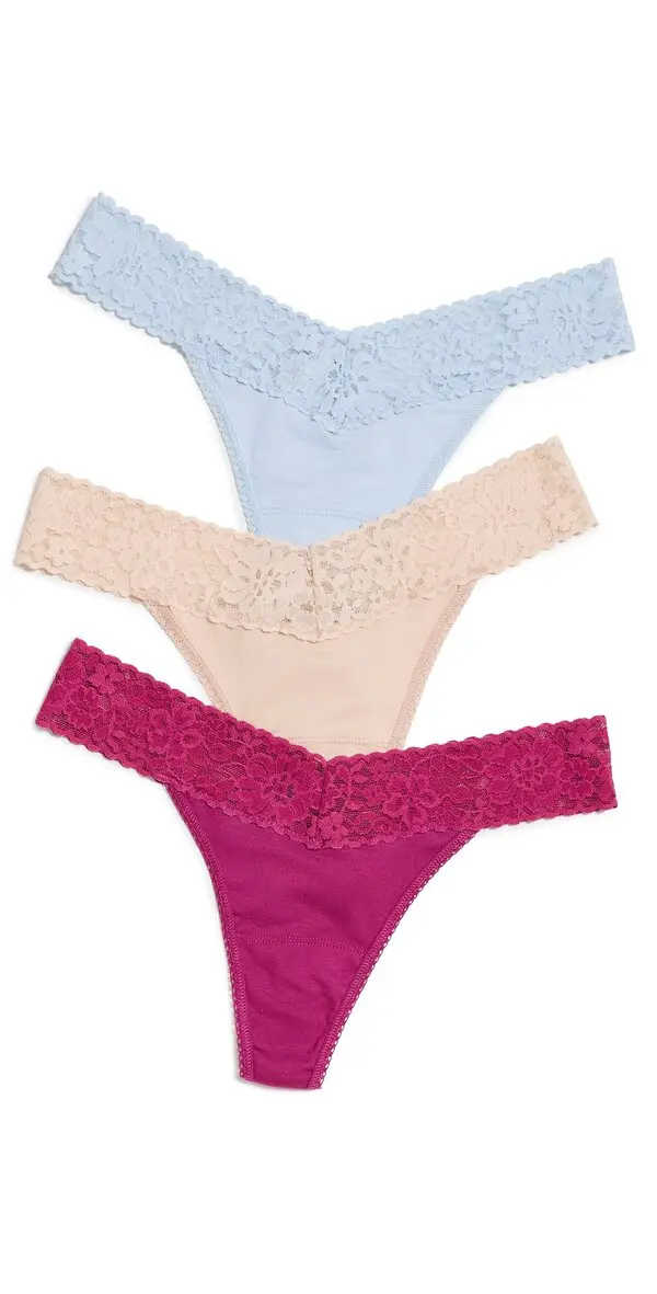 Hanky Panky Dreamease Original Rise Thong 3 Pack - Plss