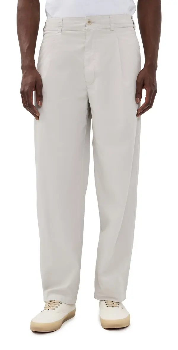 ALEX MILL Pleated Pull On Pants In Lightweight Chino