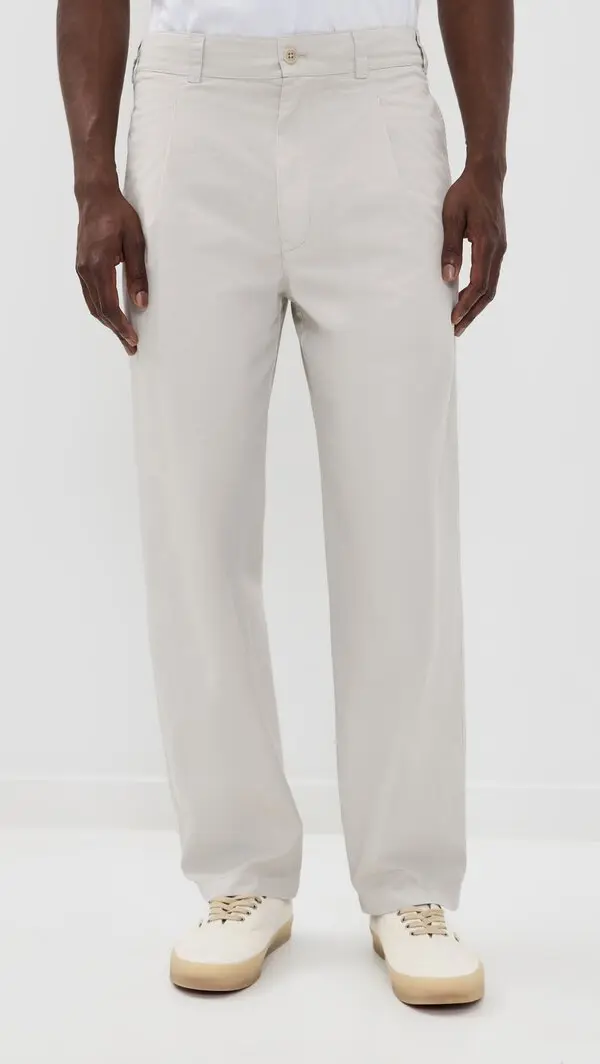 ALEX MILL Pleated Pull On Pants In Lightweight Chino