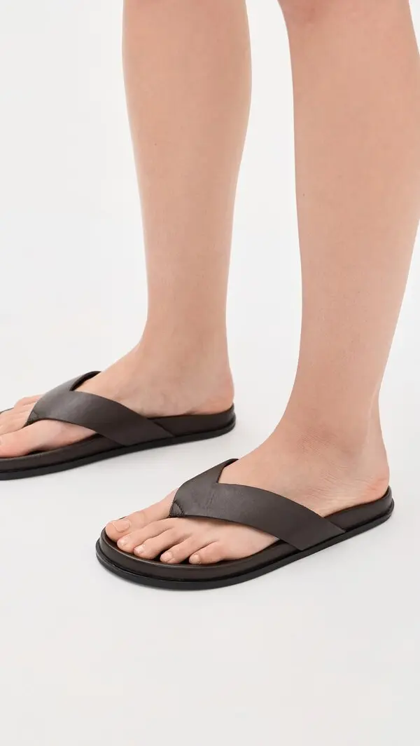 TONY BIANCO Loop Thong Sandals - Choc