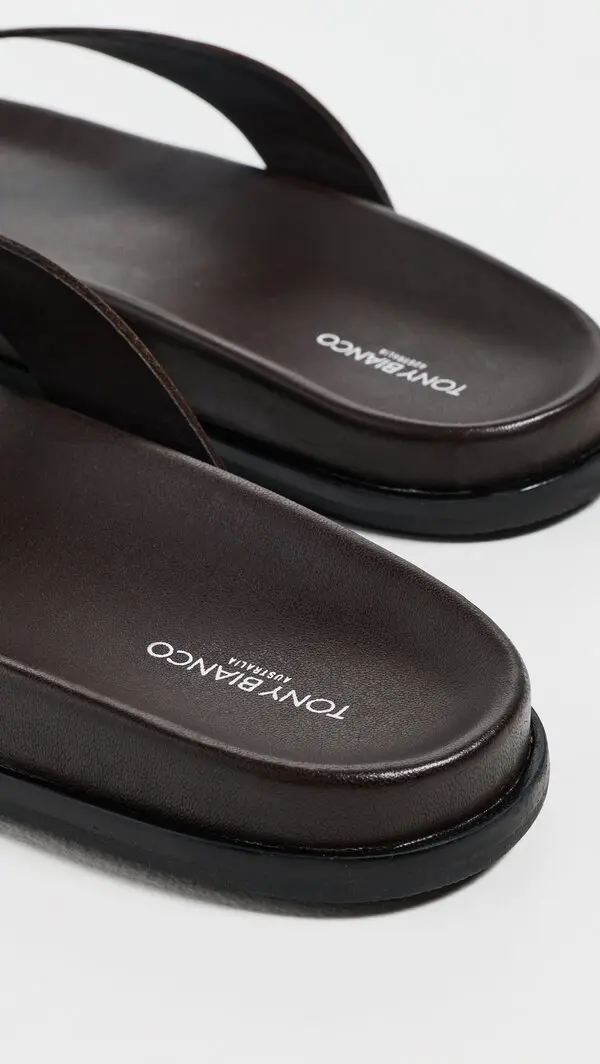 TONY BIANCO Loop Thong Sandals - Choc
