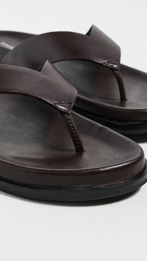 TONY BIANCO Loop Thong Sandals - Choc