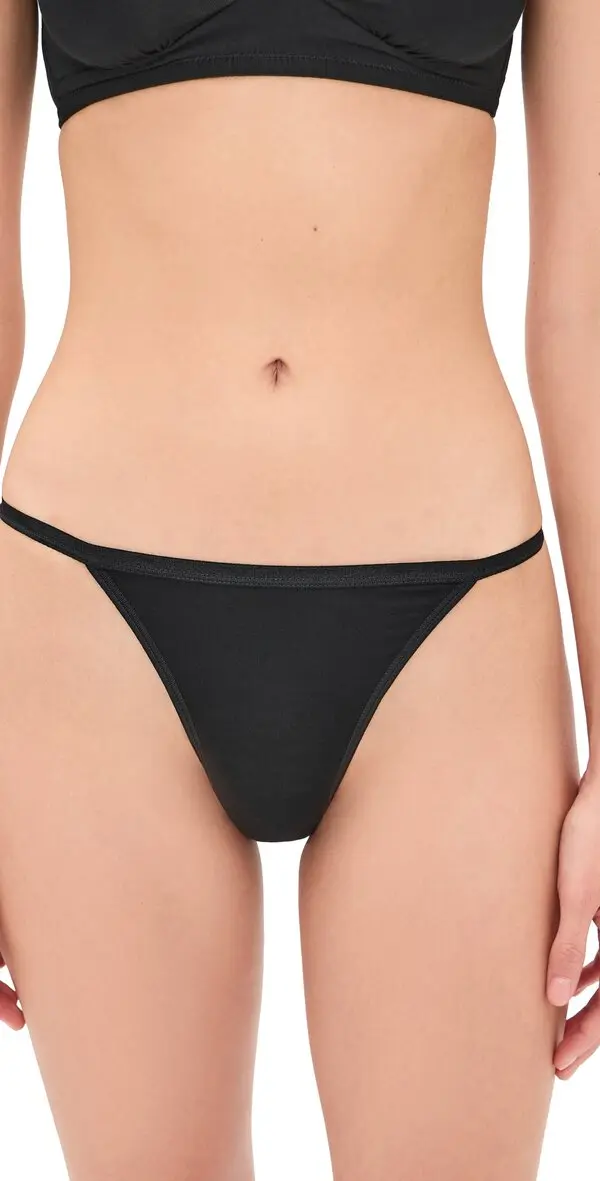 Cosabella Talco String Bikini Panties - Black
