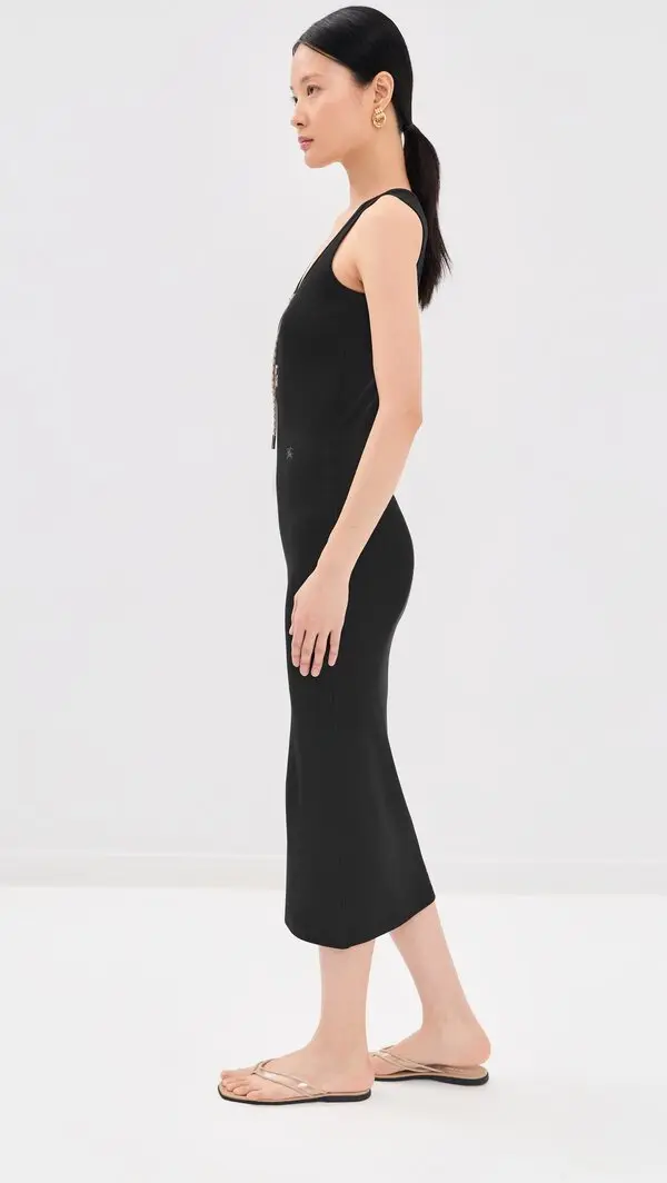 Burberry Carlotta Ribbed Midi Dress