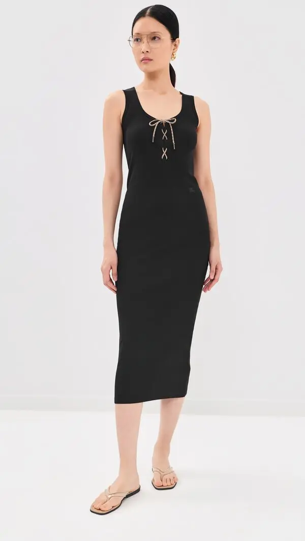 Burberry Carlotta Ribbed Midi Dress
