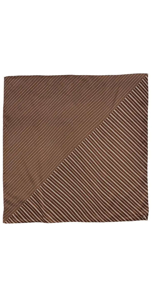 Rag & Bone Gia Scarf - Brown Stripe