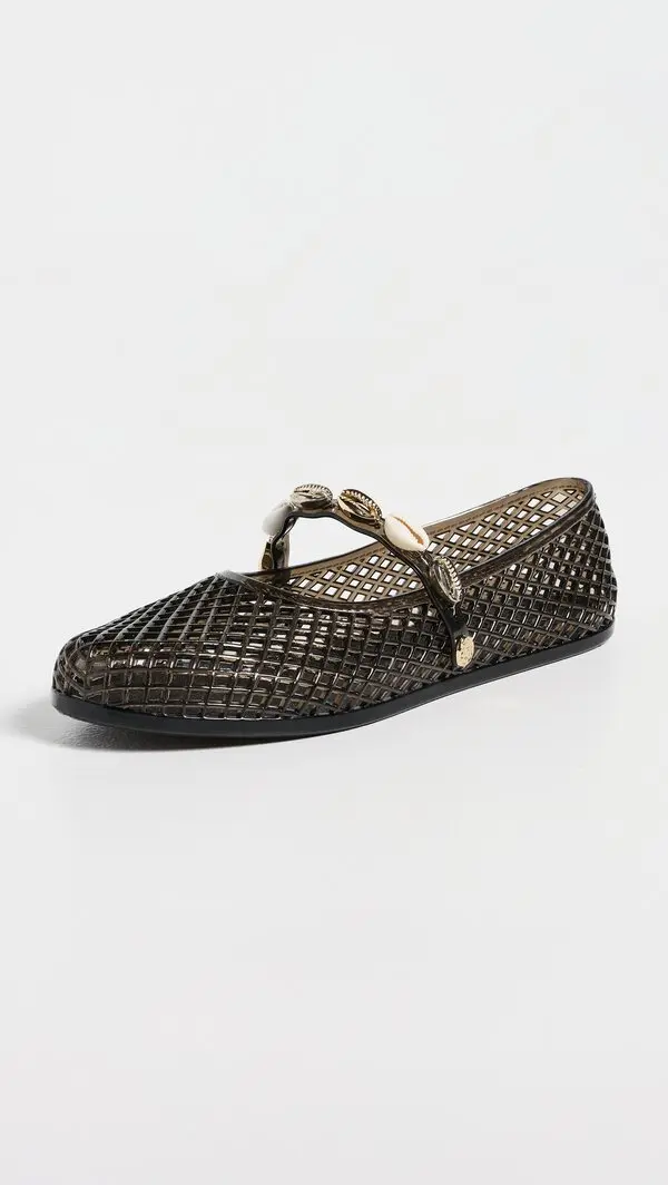 ANCIENT GREEK SANDALS Iro Jelly Flats - Black