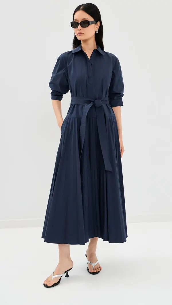 Simkhai Arlo Belted Maxi Dress - Midnight