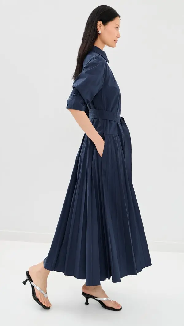 Simkhai Arlo Belted Maxi Dress - Midnight
