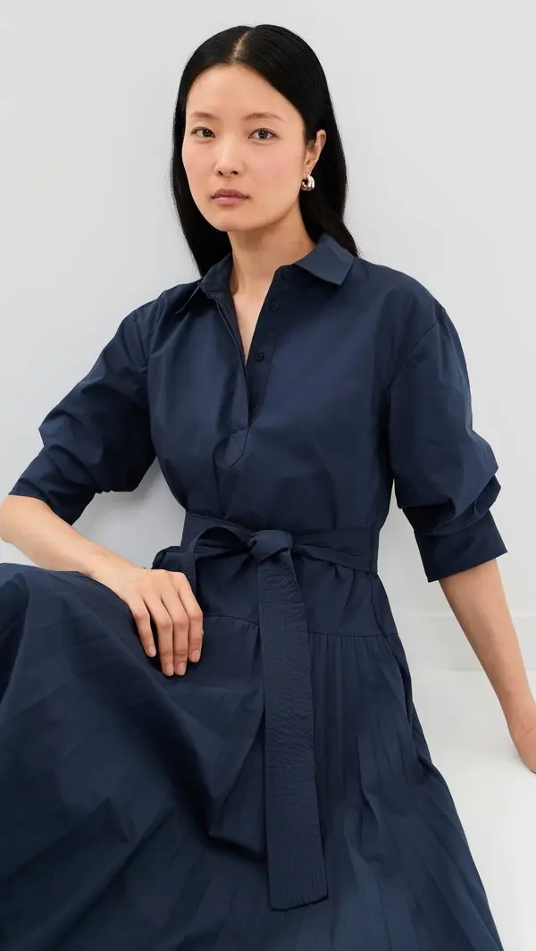 Simkhai Arlo Belted Maxi Dress - Midnight