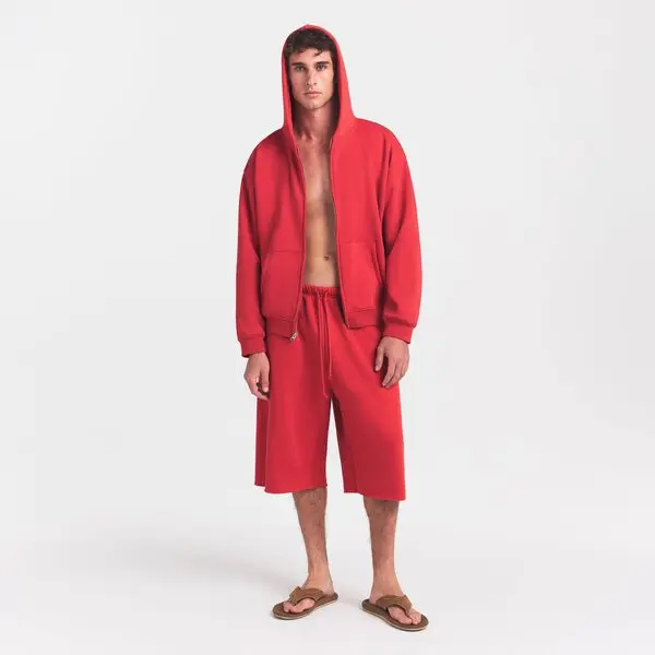 SKIMS Relaxed Long Fleece Lounge Shorts