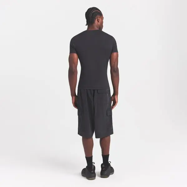 SKIMS Rib T Shirt | Black | | Cotton - Onyx