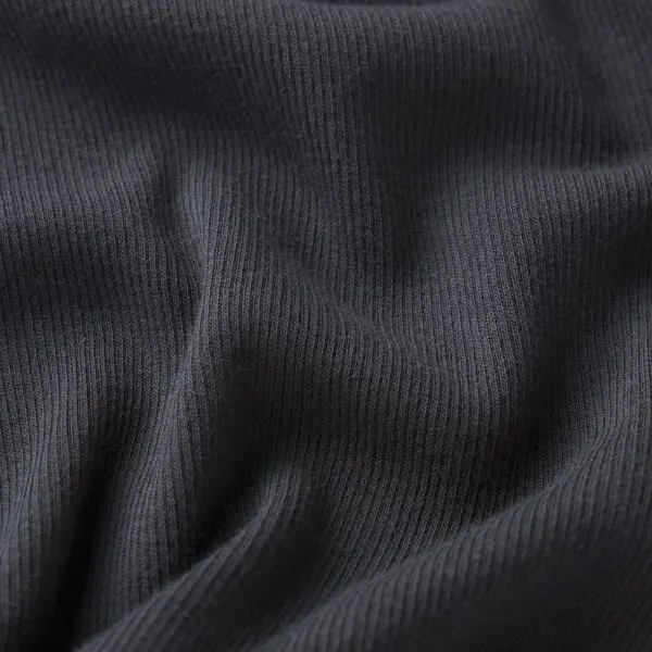 SKIMS Rib T Shirt | Black | | Cotton - Onyx
