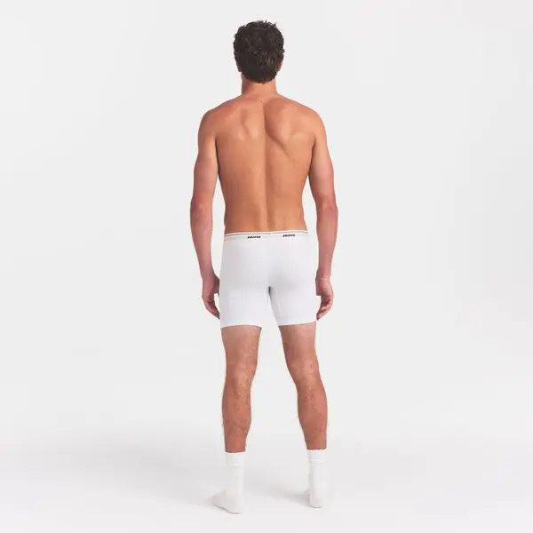 SKIMS Rib 5" Boxer Brief | White | Small | Cotton