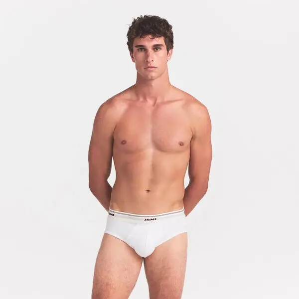 SKIMS Rib Brief | White | | Cotton