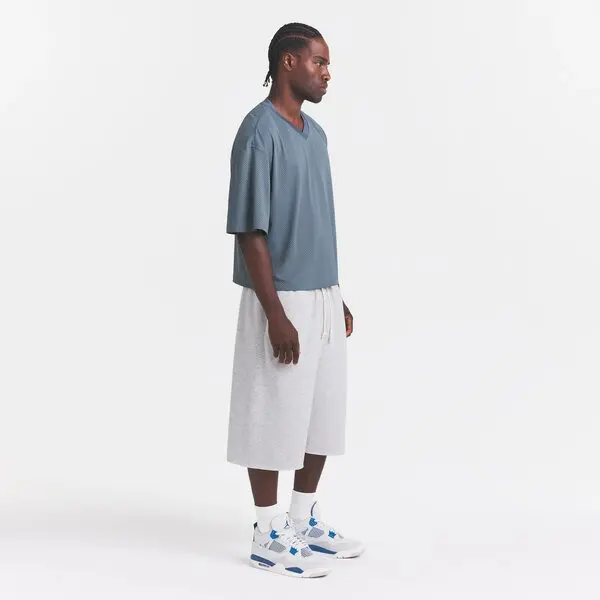 SKIMS Cropped Jersey | Blue | Medium | Mesh Apparel