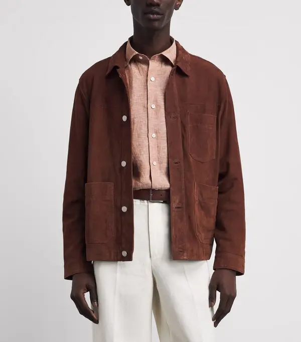 ELLIOT RHODES Grained Leather Belt