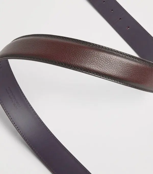ELLIOT RHODES Grained Leather Belt