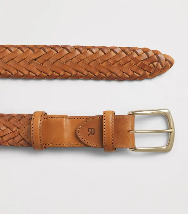 ELLIOT RHODES Leather Braided Belt
