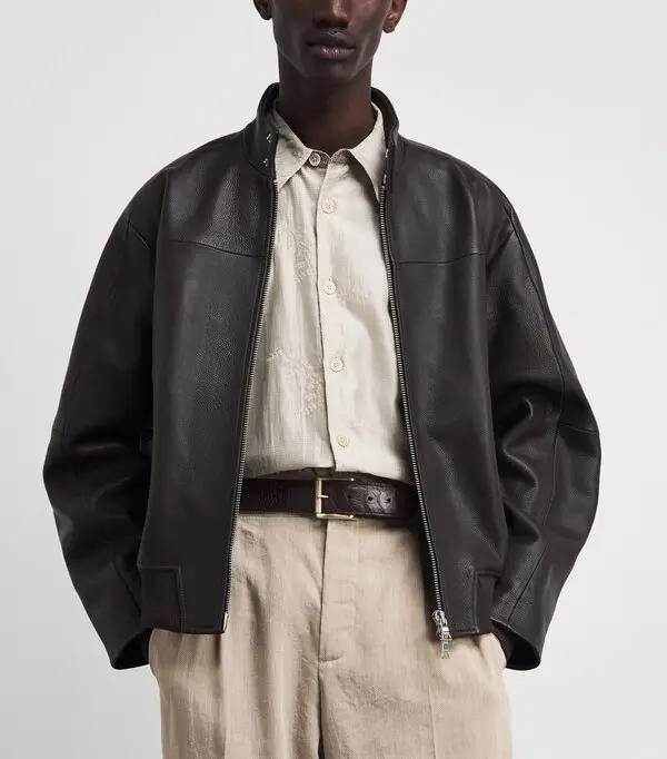 ELLIOT RHODES Ostrich Leather Belt