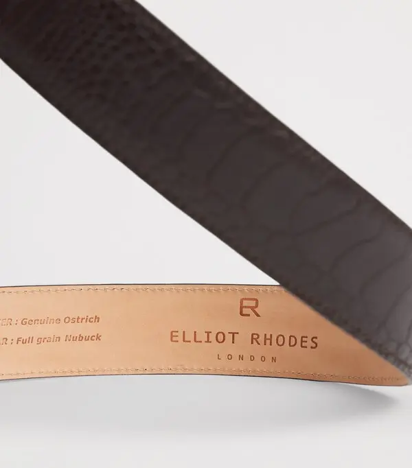 ELLIOT RHODES Ostrich Leather Belt