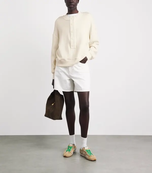 Varley Button-up Sweatshirt - Ivory