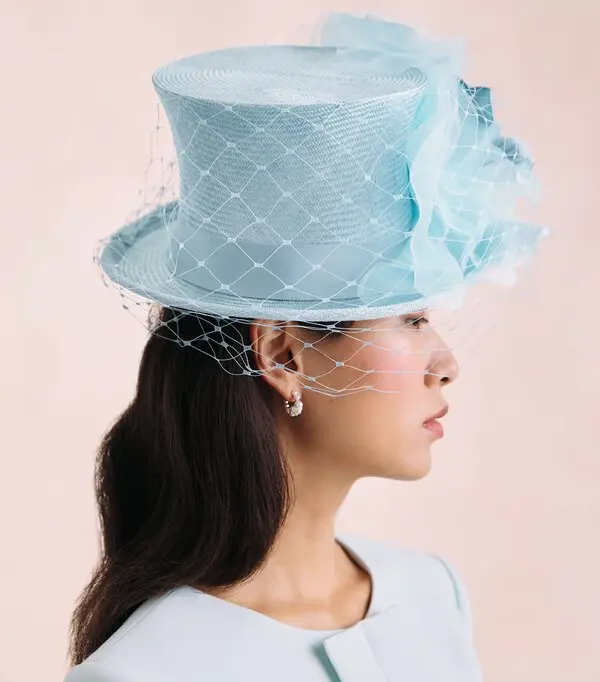 Victoria Grant Parasisal Straw Signature Top Hat