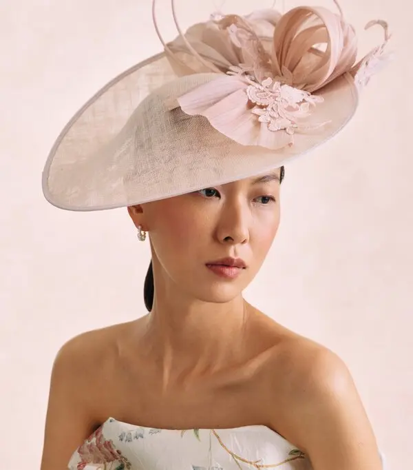 VIVIEN SHERIFF Appliqué Arabesque Percher Hat