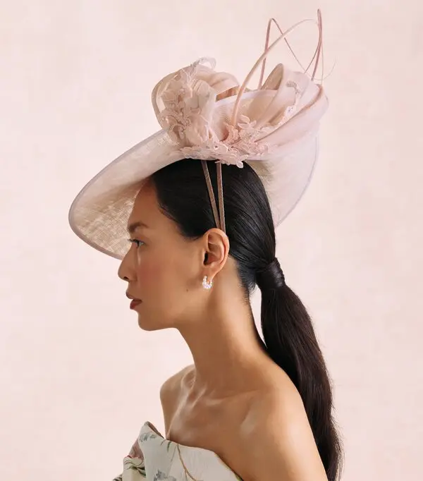 VIVIEN SHERIFF Appliqué Arabesque Percher Hat