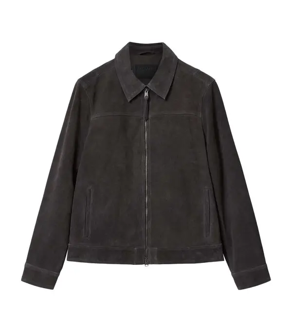 ALLSAINTS Rhone Suede Jacket - Grey