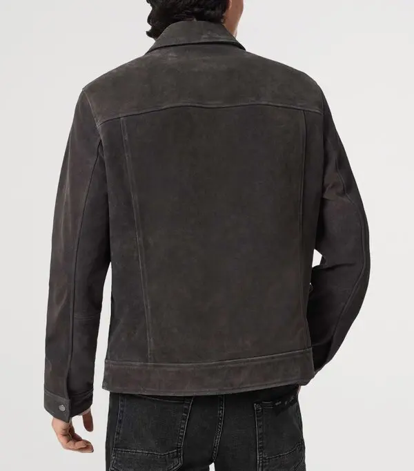 ALLSAINTS Rhone Suede Jacket - Grey