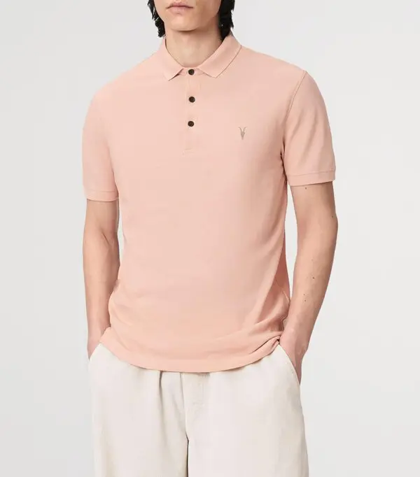 ALLSAINTS Organic Cotton Reform Polo Shirt - Pink