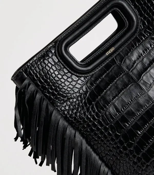Maje Leather M Cross-body Bag - Black