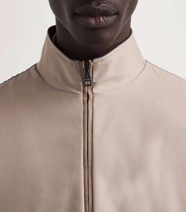 FIORONI CASHMERE Silk Bomber Jacket